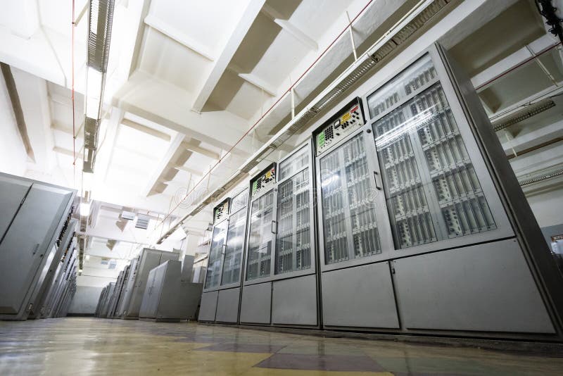 Computer Center Cabinets from the Soviet Union Times. Computer of the ...