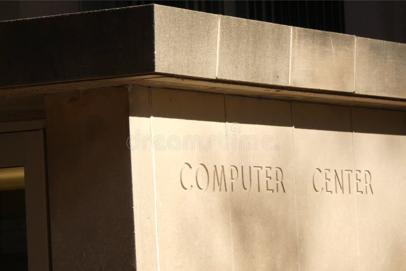 Computer center stock image. Image of black, business - 1455619