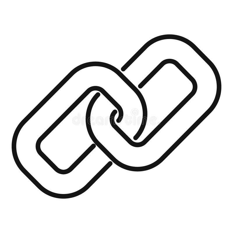Computer Chain Icon Outline Vector. Frame Interface Stock Illustration ...