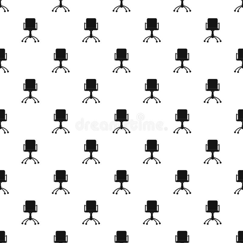 Computer Chair Pattern Seamless Vector Stock Vector - Illustration of ...
