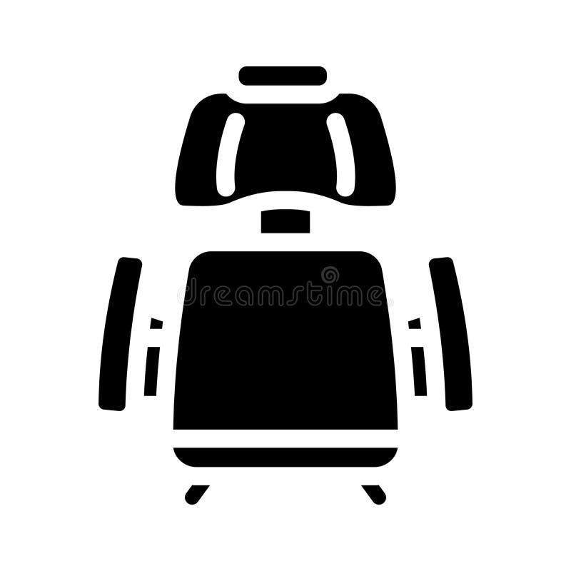 Chair Top View Line Icon Vector Illustration Stock Illustration ...