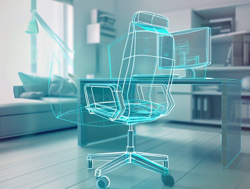 Computer Chair Visualization with Augmented Reality Transparent ...