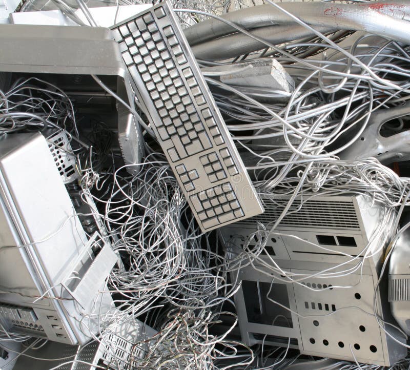 Computer chaos stock illustration. Illustration of computer - 3819179