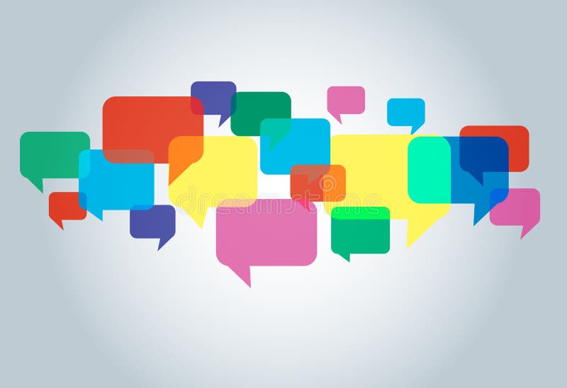 Computer with Chat Box , Message Box Communication Background Stock ...