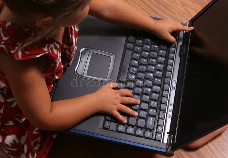Computer Child stock image. Image of hand, screen, internet - 1055215
