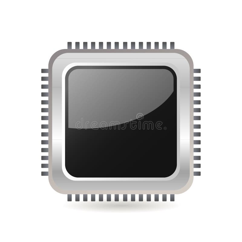 Computer chip stock vector. Illustration of tech, modern - 14977287 Computer chip stock vector. Illustration of tech, modern - 14977287