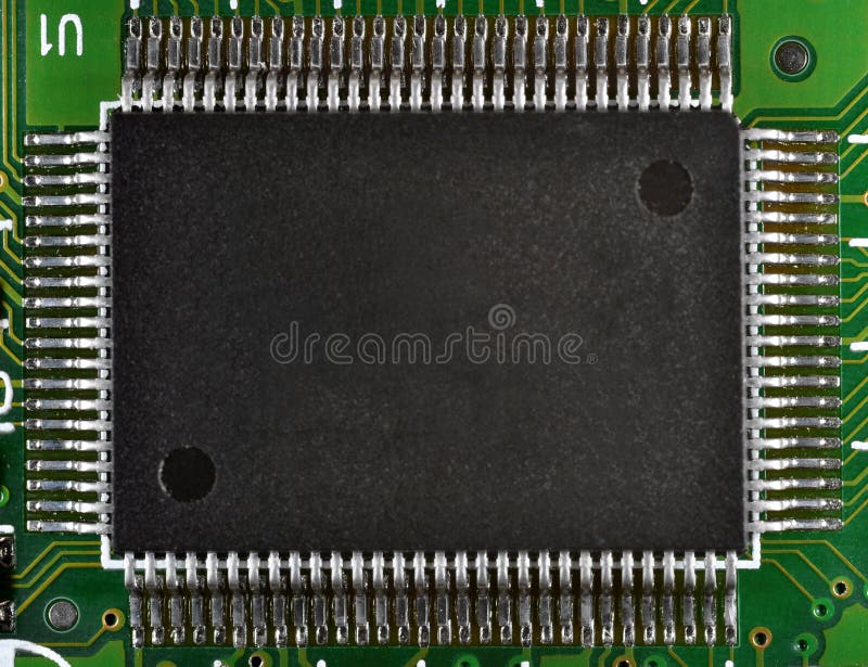 Computer chip stock image. Image of industry, green, electronic - 23414999