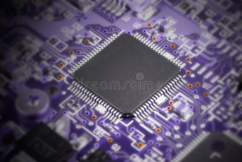 Computer Chip (for Your Text) Stock Illustration - Illustration of ...