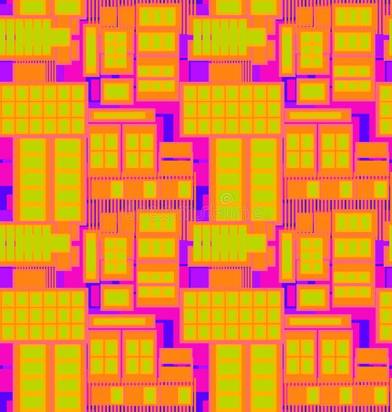 Computer Chip Background Seamless Stock Vector - Illustration of ...