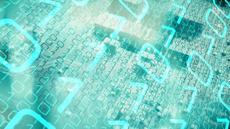 Computer Chip Algorithm, New Technology Intro Background Stock Video - Video of technology ...