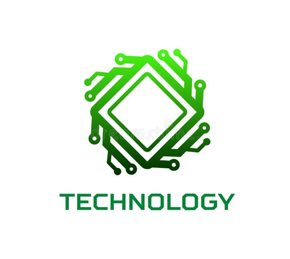 Computer Chip Chipset Icon, AI Digital Technology Stock Vector ...