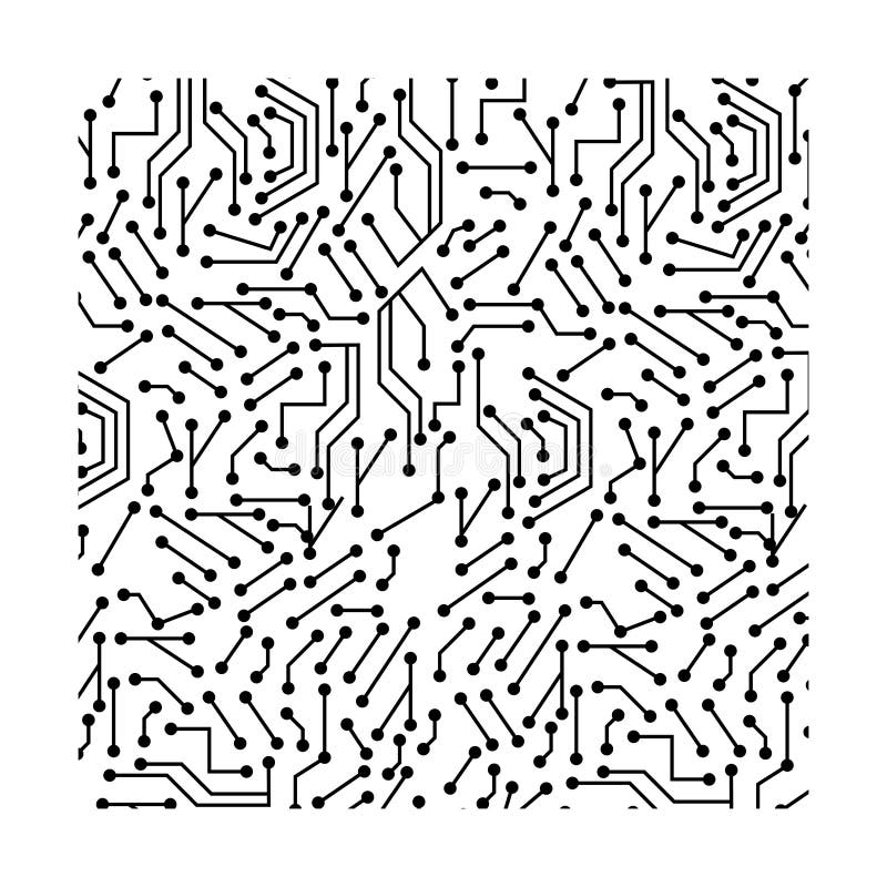Computer chip circuit stock vector. Illustration of information - 81514175
