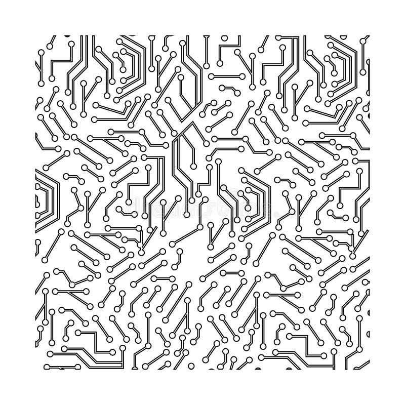 Computer chip circuit stock vector. Illustration of geometric - 81531852