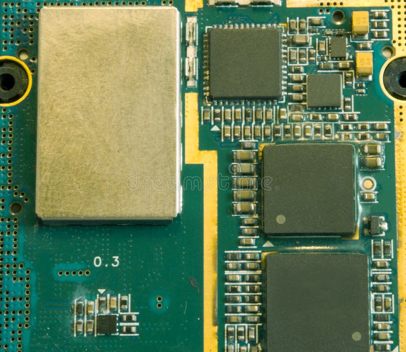 The computer chip close up stock photo. Image of macro - 24665130