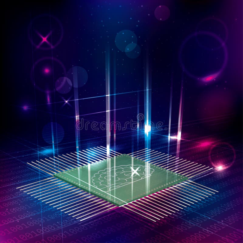 Futuristic Computer Chip Stock Illustrations – 29,212 Futuristic ...