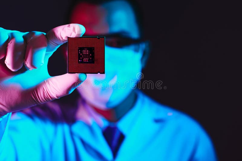Computer chip stock image. Image of semiconductor, engineering - 73355021