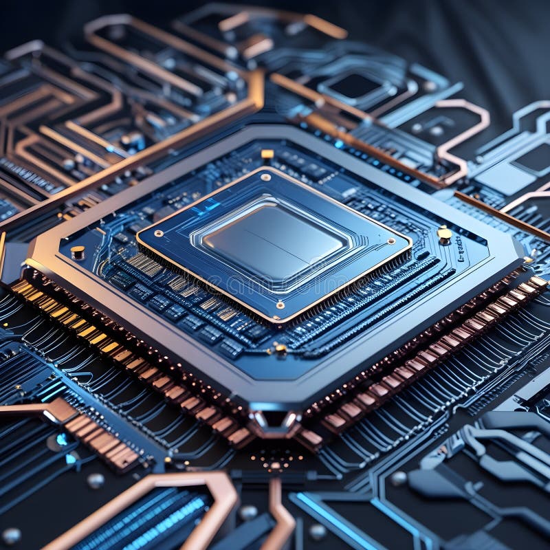 Computer Chip (3d Illustration)Computer Chip (3d Illustration) AI ...