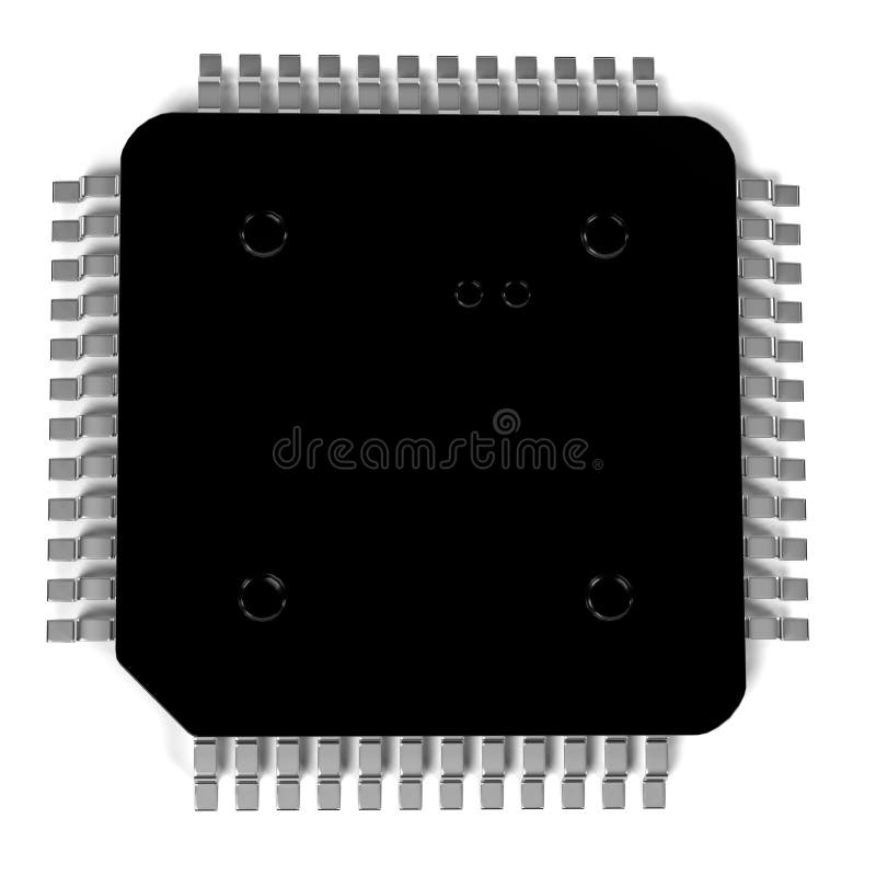 Computer chip stock illustration. Illustration of micro - 69936901