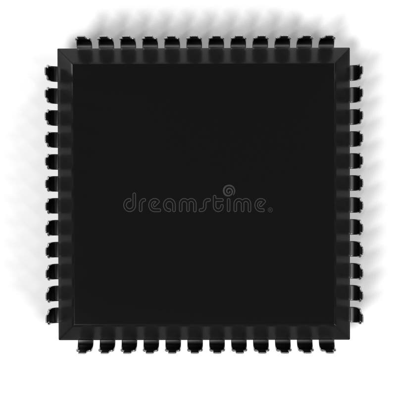 Computer chip stock illustration. Illustration of conductor - 70566430