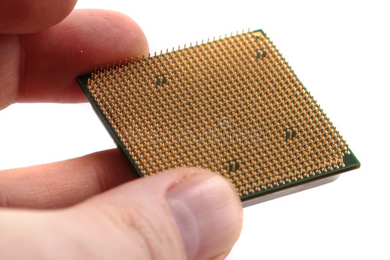 Computer chip isolated stock photo. Image of electronic - 69662286