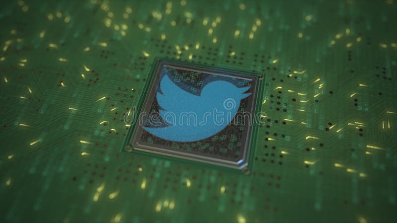 Computer Processor with the Logo of VERIZON. Conceptual Editorial 3d ...