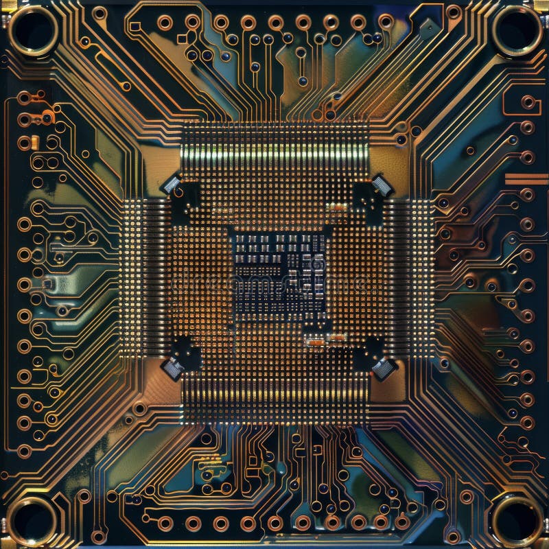 Processor microchip stock photo. Image of component, circuit - 35359878