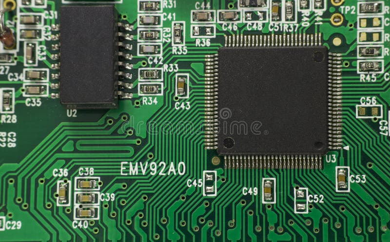 Computer chip stock image. Image of frame, detail, complexity - 34060861