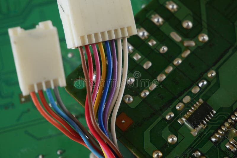 Computer Chip, Motherboard, Futuristic Circuit Board with Electrons and ...