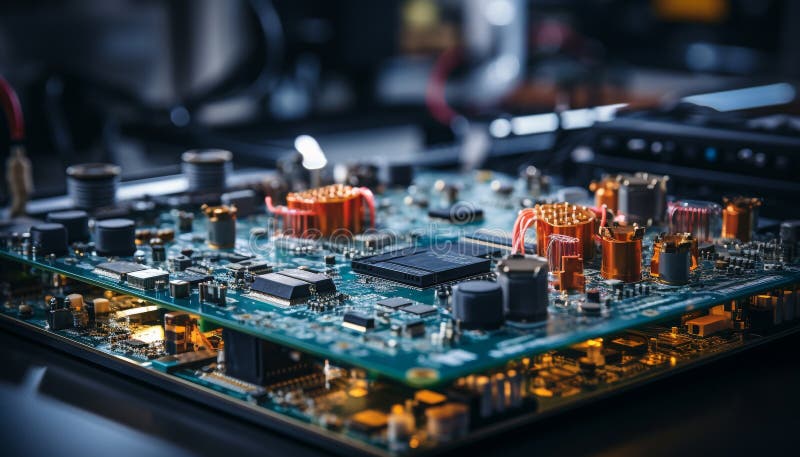 Computer Chip, Part of Motherboard, Working in Computer Equipment ...