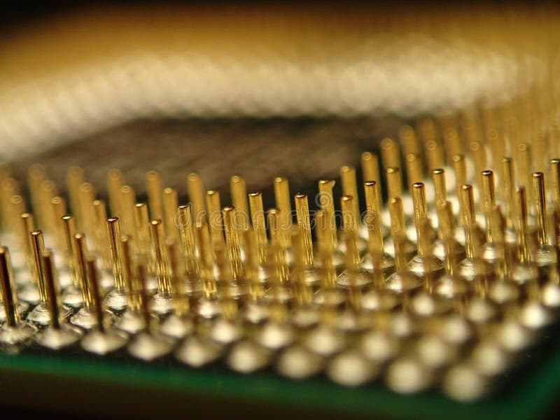 Computer Chip Pins stock image. Image of byte, information - 75572433
