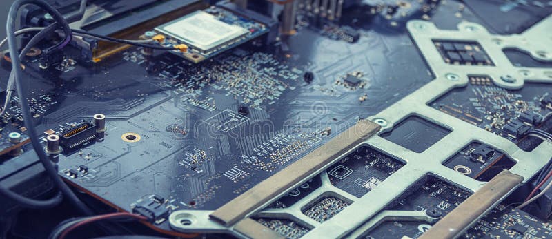 Computer Chip, Repair and Soldering of the Scheme Stock Image - Image ...