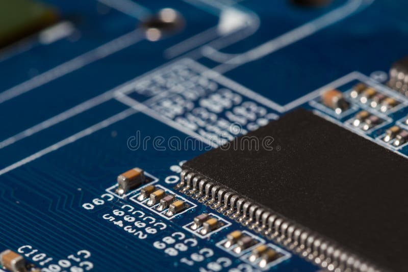 Computer Chip 3D Blueprint - Stock Image - Image of design ...