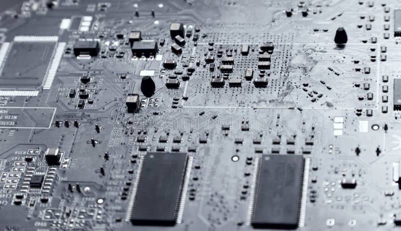 Computer chip top view stock image. Image of electronic - 3378891