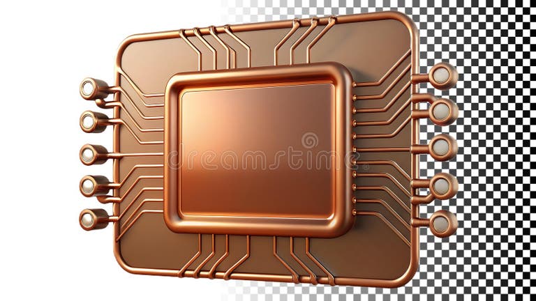 Computer Chip, Technology Component for Digital and Tech Themes Png ...