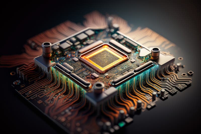 Computer chip technology stock photo. Image of industry - 272680018