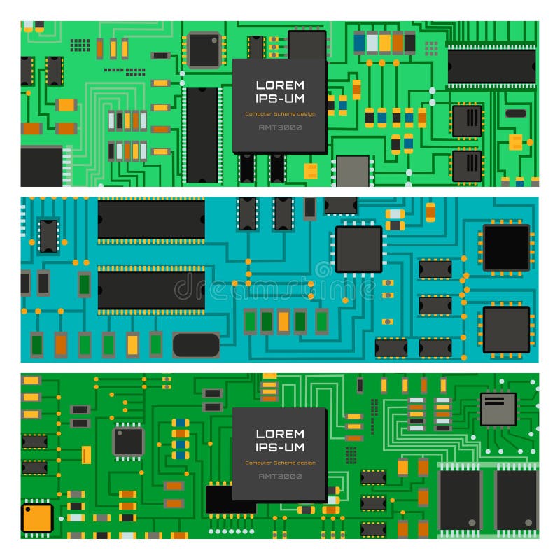 Computer Chip Technology Processor Circuit Motherboard Information ...