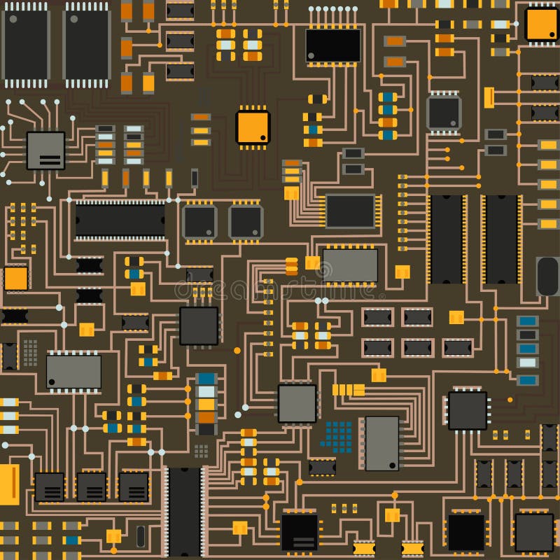 Computer Chip Technology Processor Circuit Motherboard Information ...