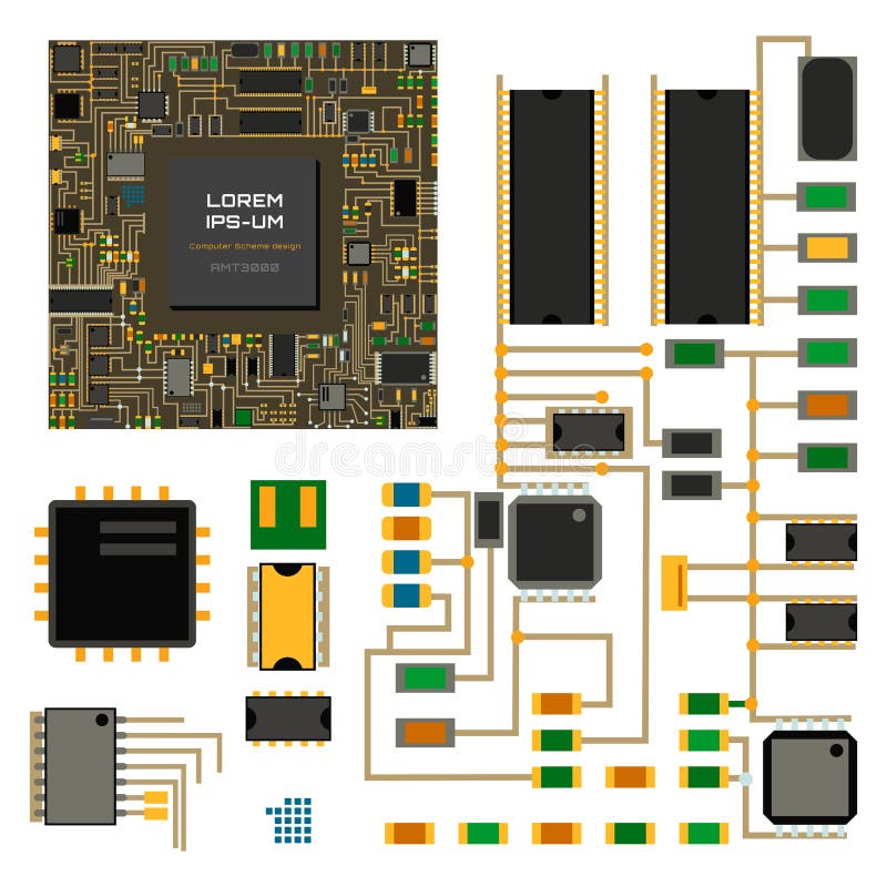 Computer Chip Technology Processor Circuit Motherboard Information ...