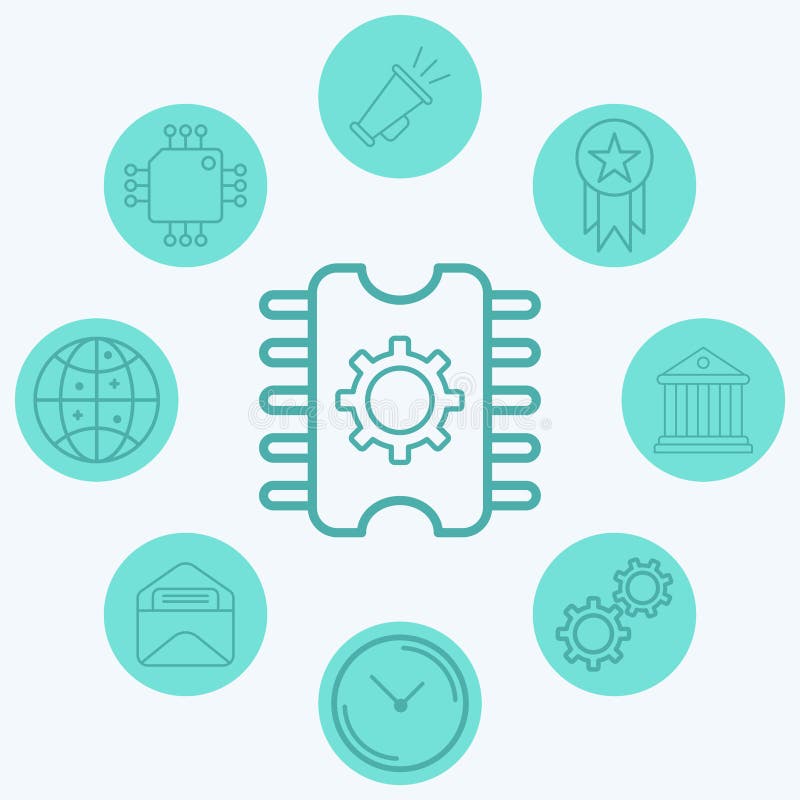 Computer Chip Flat Vector Icon Sign Symbol Stock Vector - Illustration ... Computer Chip Flat Vector Icon Sign Symbol Stock Vector - Illustration ...