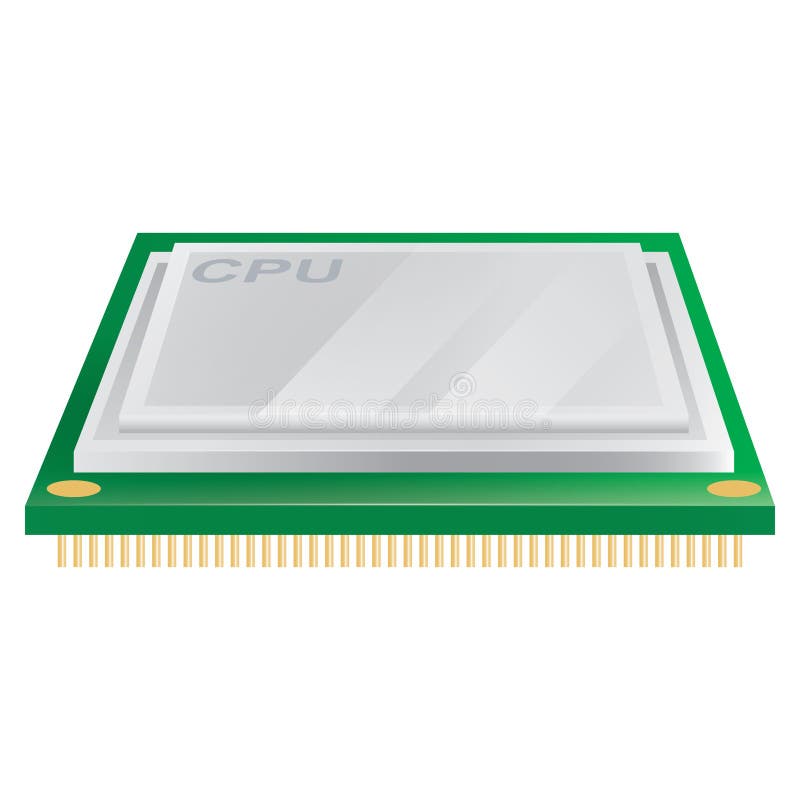 Microchip stock illustration. Illustration of chip, microcircuit - 23654483