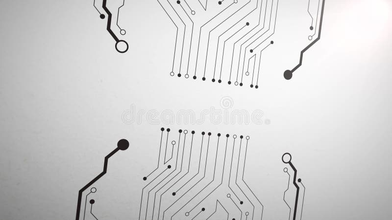 Computer Chip on White Background Stock Footage - Video of digital ...