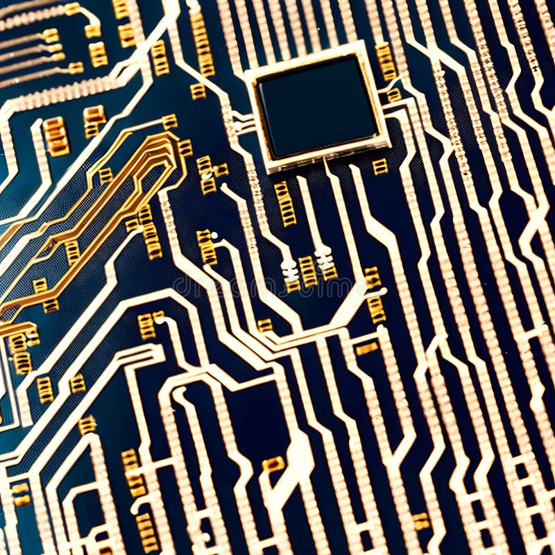 Computer Chips, AI-generatet Stock Illustration - Illustration of ...