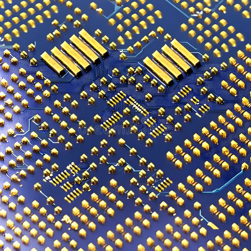 Computer Chips, AI-generatet Stock Illustration - Illustration of ...