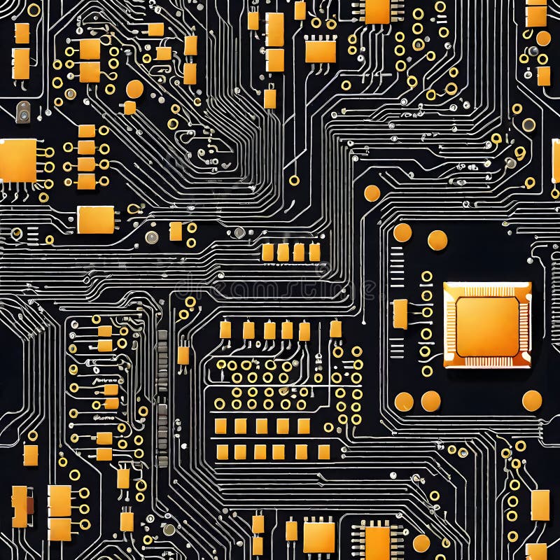 Computer Chips, AI-generatet Stock Illustration - Illustration of ...