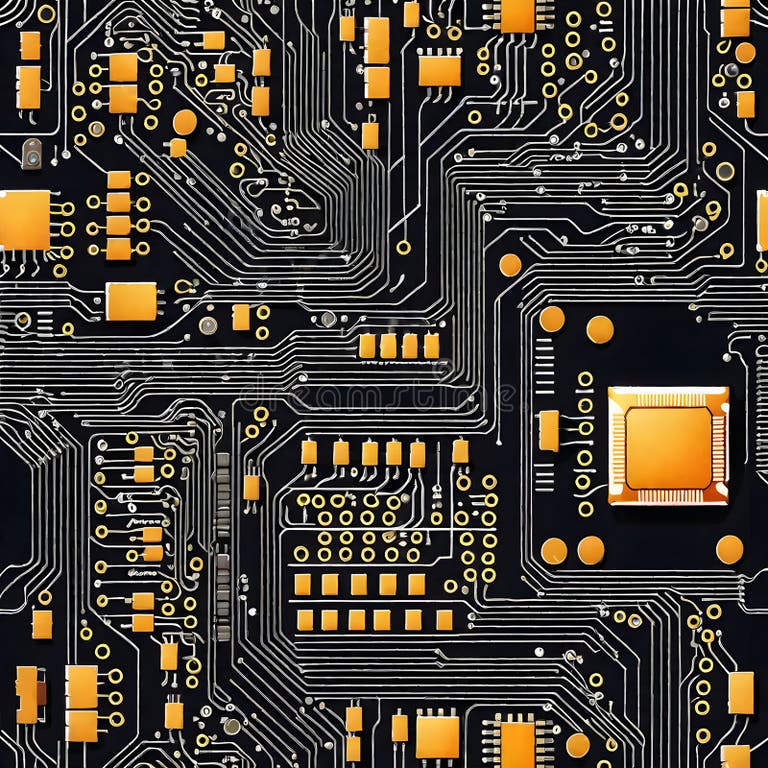 Computer Chips, AI-generatet Stock Illustration - Illustration of ...