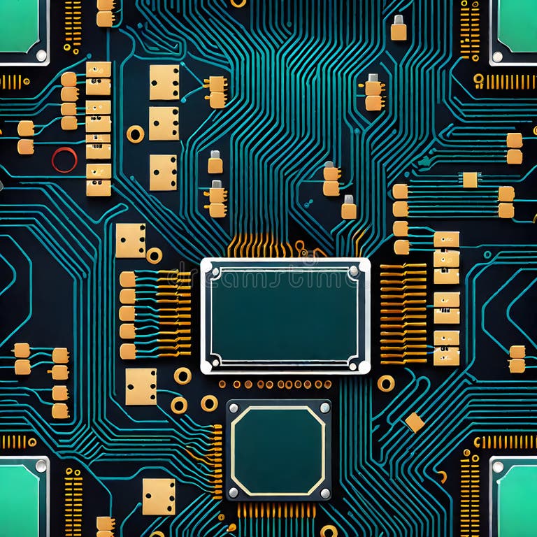Computer Chips, AI-generatet Stock Illustration - Illustration of ...