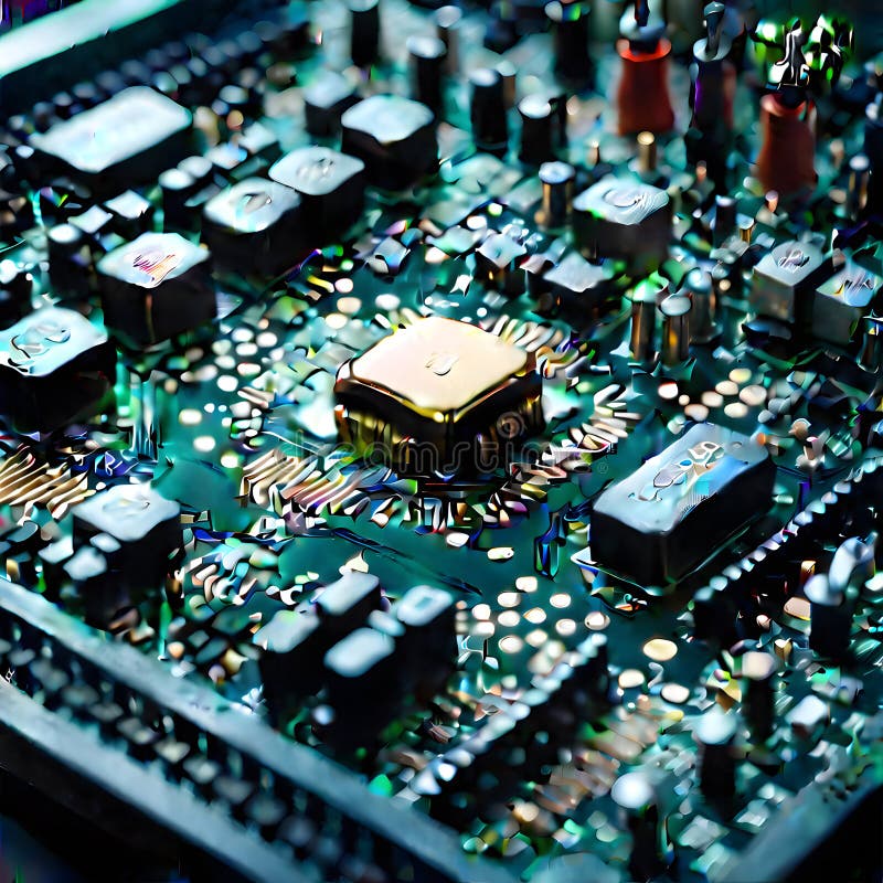 Computer Chips, AI-generatet Stock Illustration - Illustration of ...