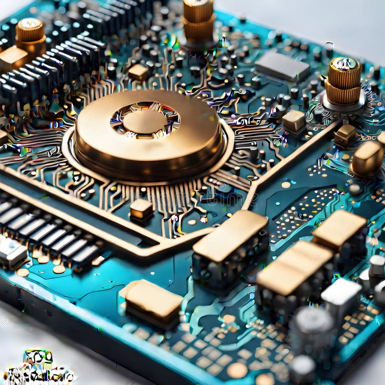 Computer Chips, AI-generatet Stock Illustration - Illustration of ...