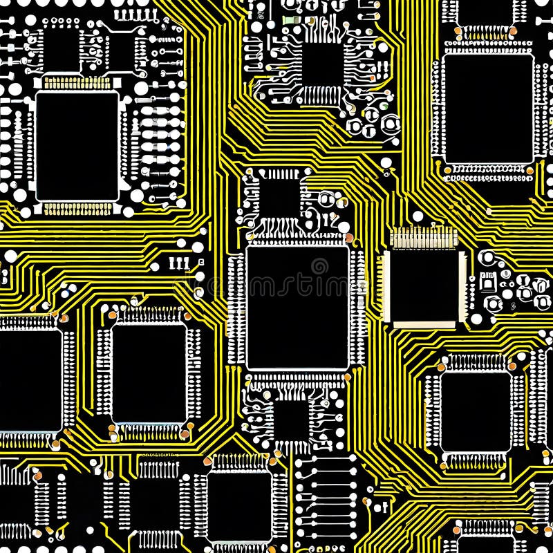 Computer Chips, AI-generatet Stock Illustration - Illustration of ...