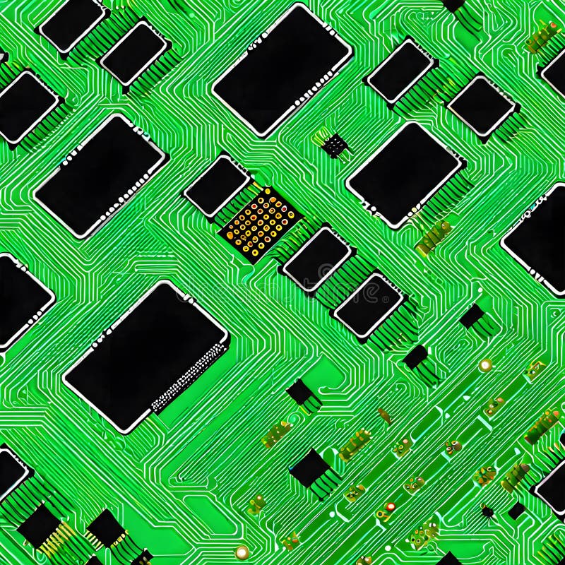 Computer Chips, AI-generatet Stock Illustration - Illustration of ...